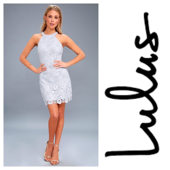 Lulus | Dresses | Lulus Love Poem Light Blue Lace Mini Dress | Poshmark